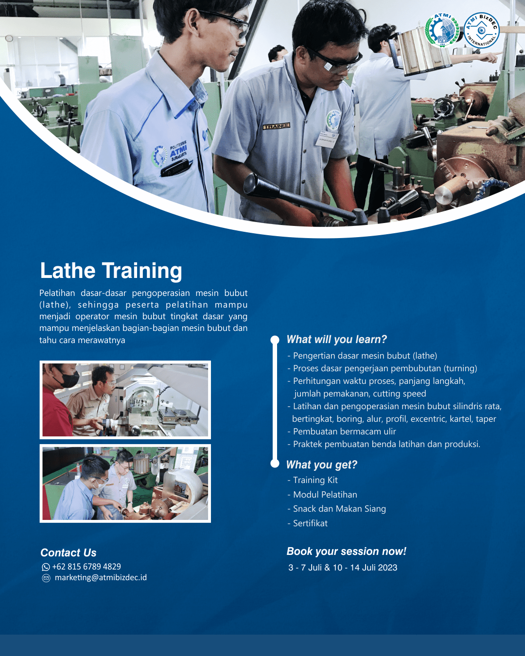 Pelatihan Operator Bubut Konvensional | ATMI BizDEC