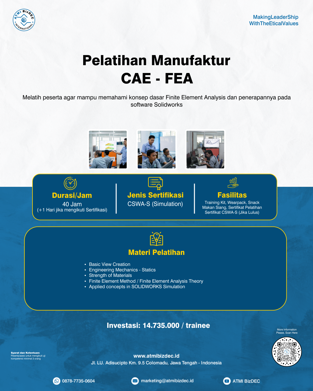 Pelatihan dan Sertifikasi CAE – FEA | ATMI BizDEC